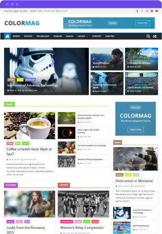 ColorMag – #1 WordPress Theme for Magazines, Newspapers & Blogs